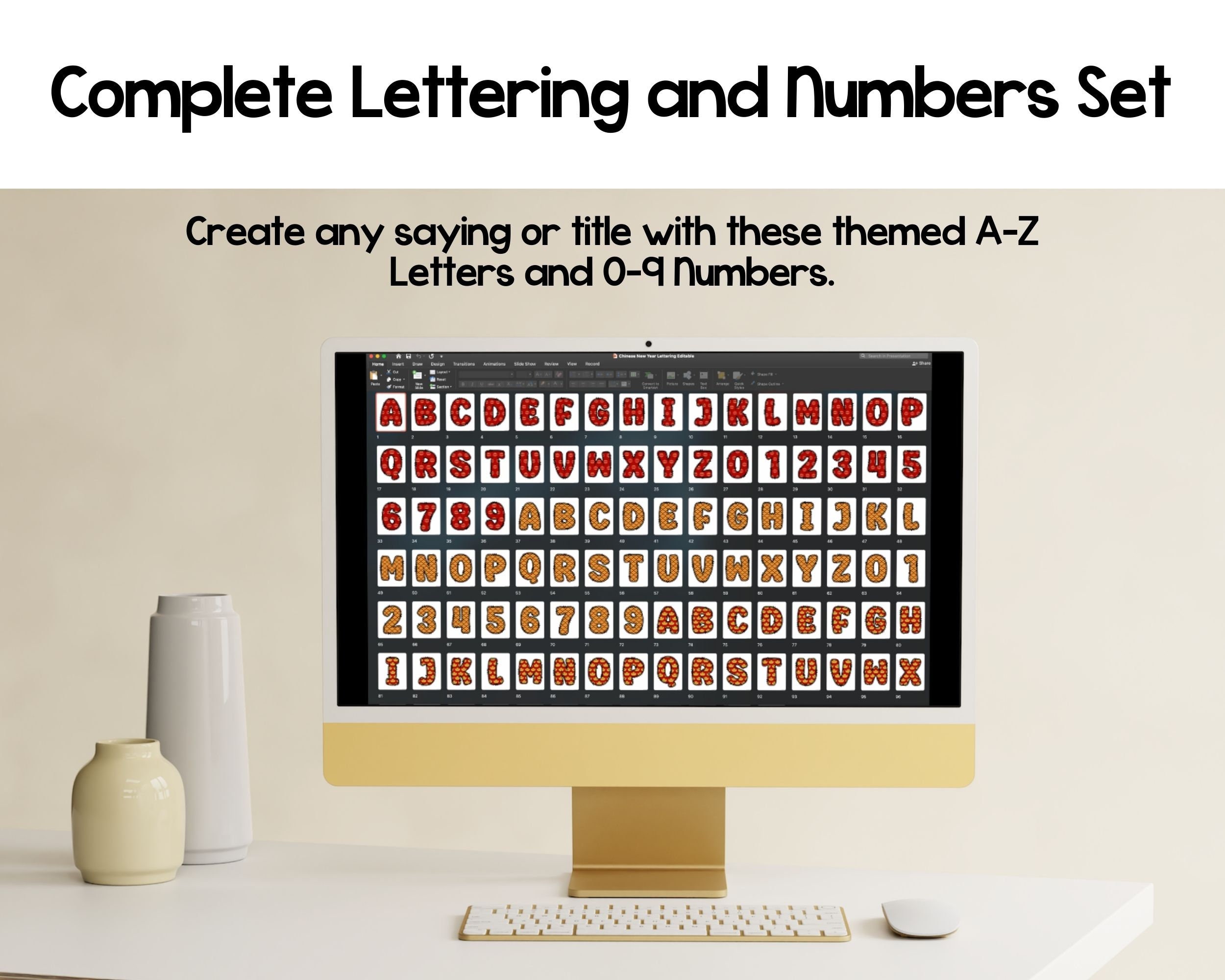 Chinese New Year Lettering for Bulletin Board Titles / Classroom Decor ...