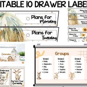 Calm Farm Editable Classroom Decor Bundle, Bulletin Board Ideas, Back ...