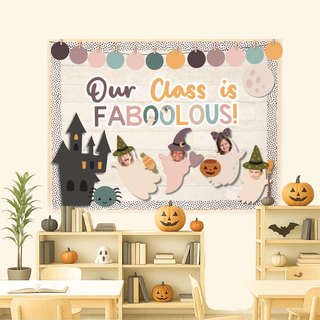 Halloween Ghost Bulletin Board – Printable Classroom Decor With ...