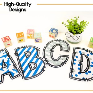 Shark Letters & Numbers | Editable Bulletin Board and Door Titles for ...