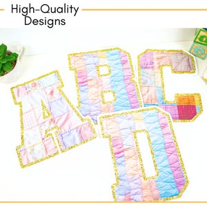Printable Varsity Letters & Numbers in Pastel Patches for Bulletin ...