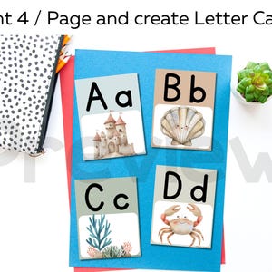 Marine Life Themed Alphabet Posters for Classroom Decor & Bulletin ...