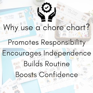 Printable Chore Charts Superhero Themed, Editable Visual Schedule ...
