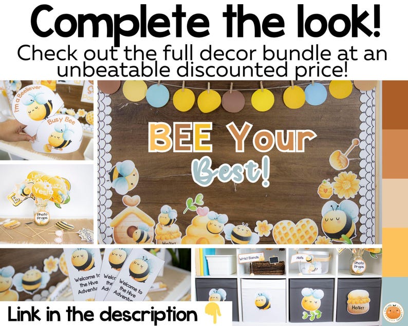 Busy Bees Desk Name Tags | Editable Classroom Labels for Student Desks ...
