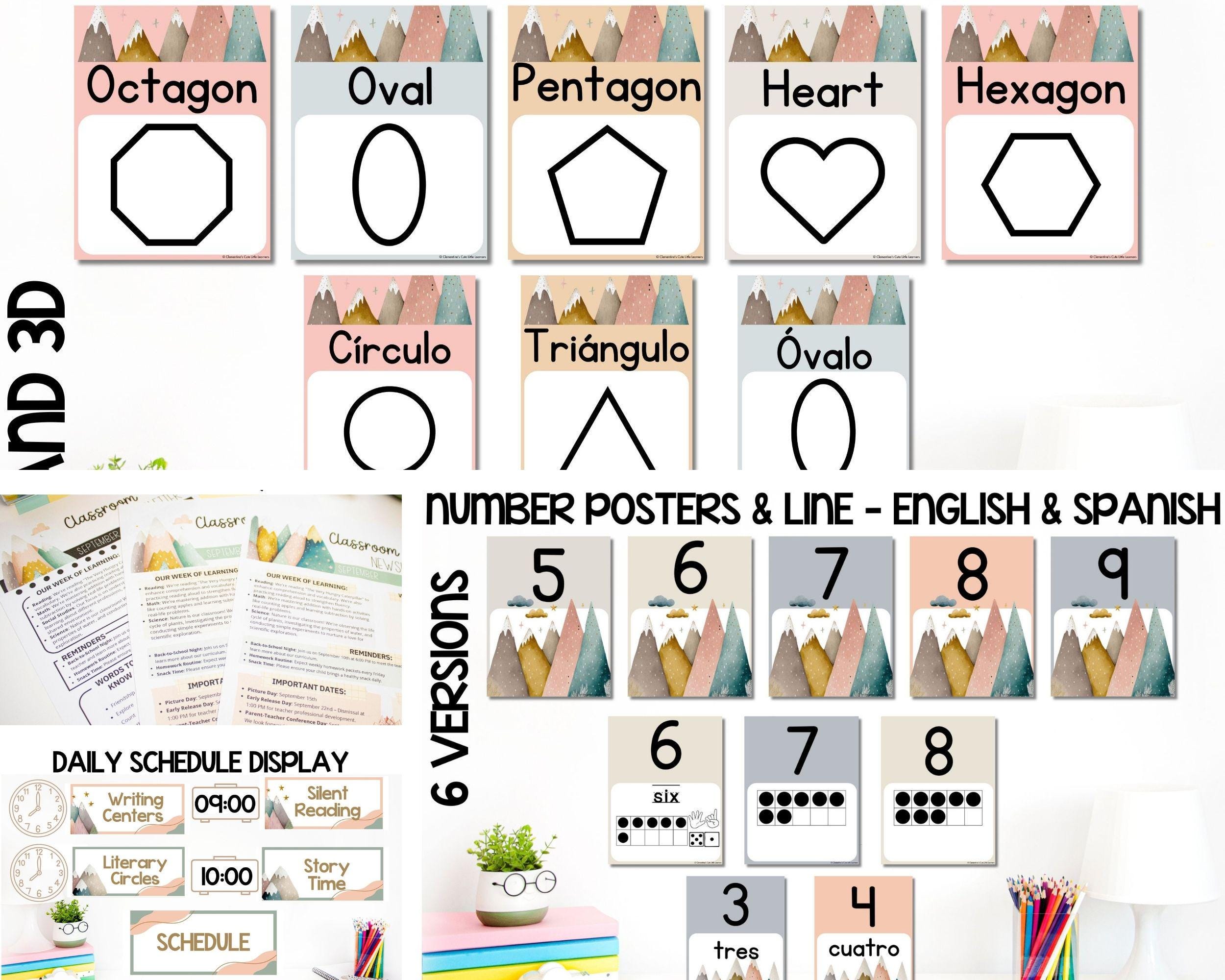 Twilight Mountains Classroom Decor Bundle: Editable Bulletin Boards ...