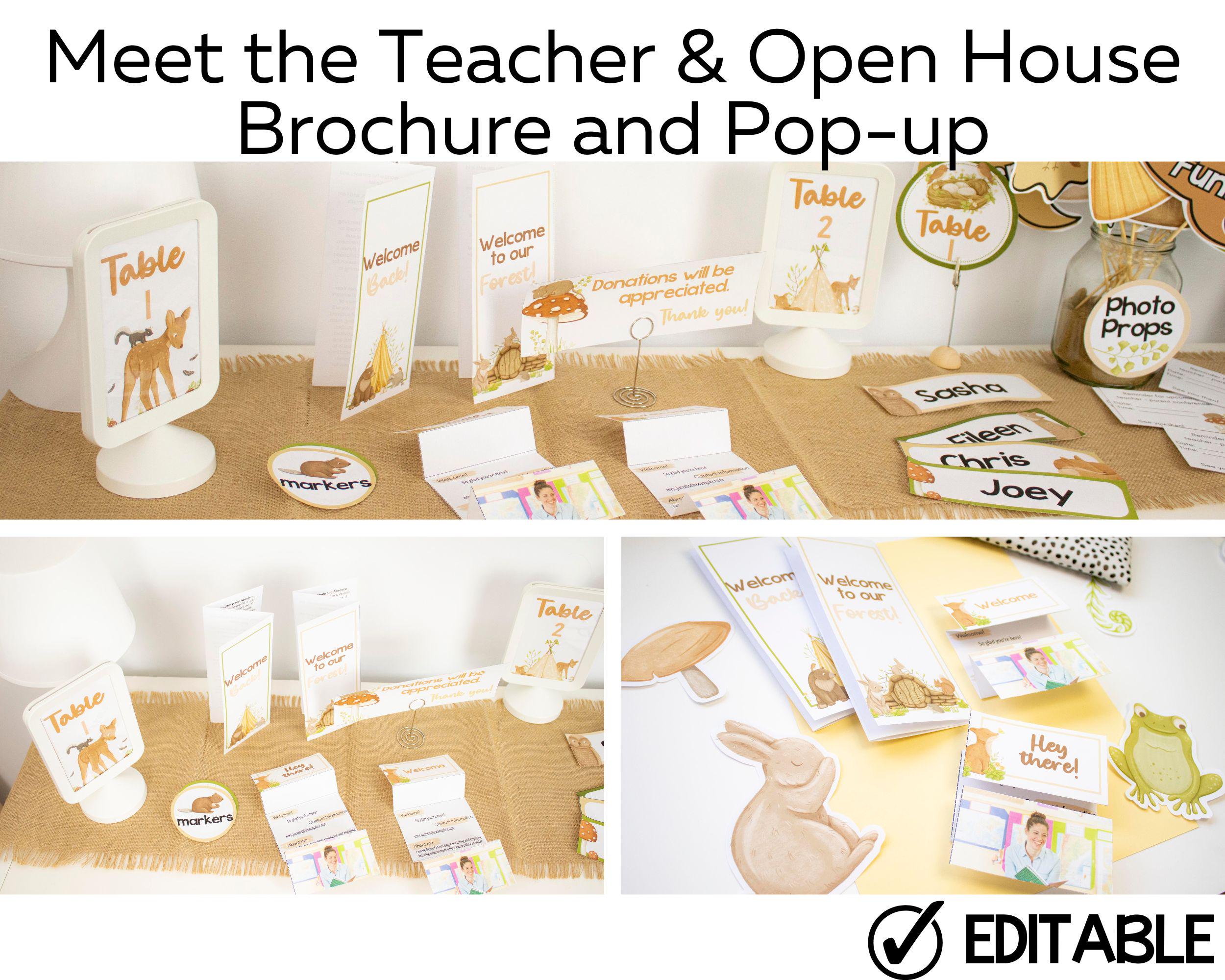 Woodland Friends Classroom Decor Kit: Editable Back-to-school Bulletin ...