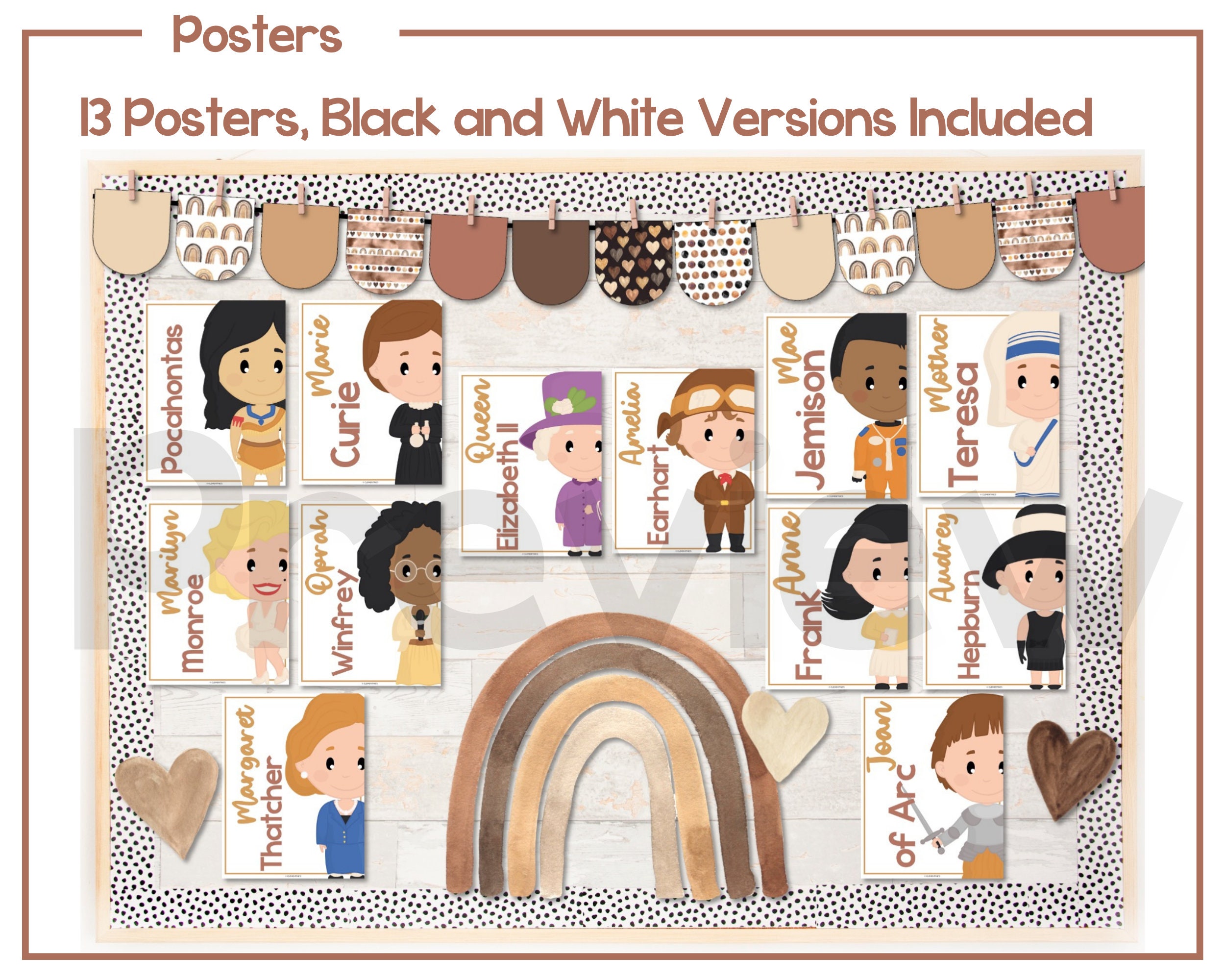Women’s History Month Bulletin Board – Interactive Classroom Decor With ...