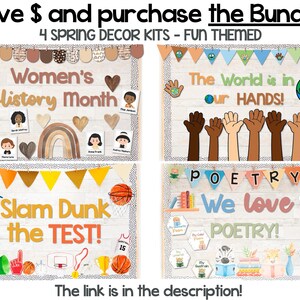 Poetry Bulletin Board & Interactive Classroom Decor + Editable Versions ...