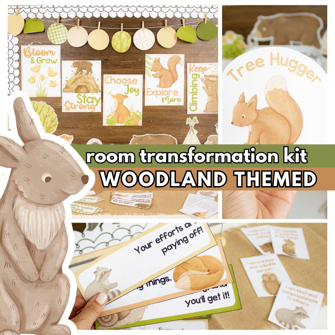 Woodland Quick Classroom Makeover Kit, Bulletin Board, Classroom ...