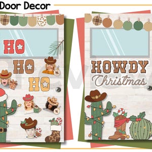 Western Christmas Classroom Decor, Bulletin Board, Door Decor & Cowboy ...