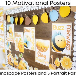 Busy Bee Room Transformation, Bulletin Board, Back to School Classroom ...