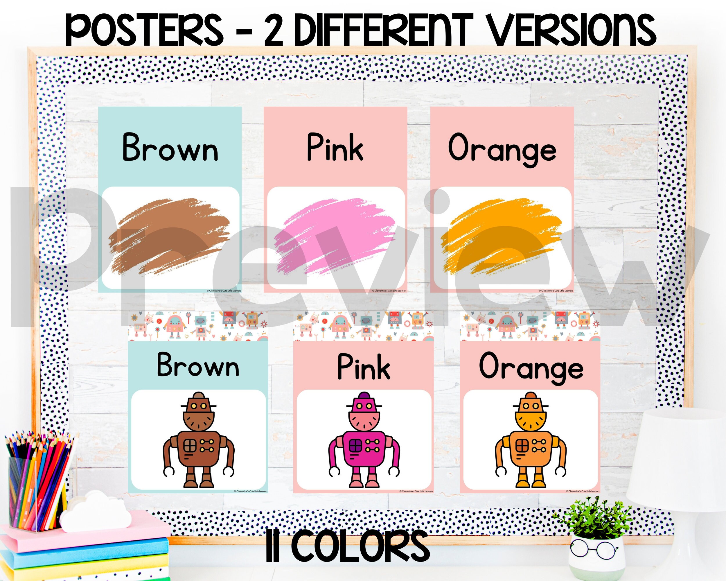Robots & AI Themed Color Posters for Bulletin Boards and Classroom ...
