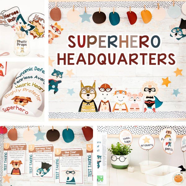 Superhero Classroom Decor - Etsy