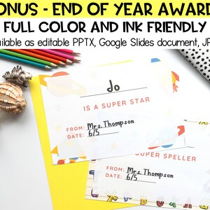 End of Year Printables Reading and Activity Pack, Print Go Editable End ...