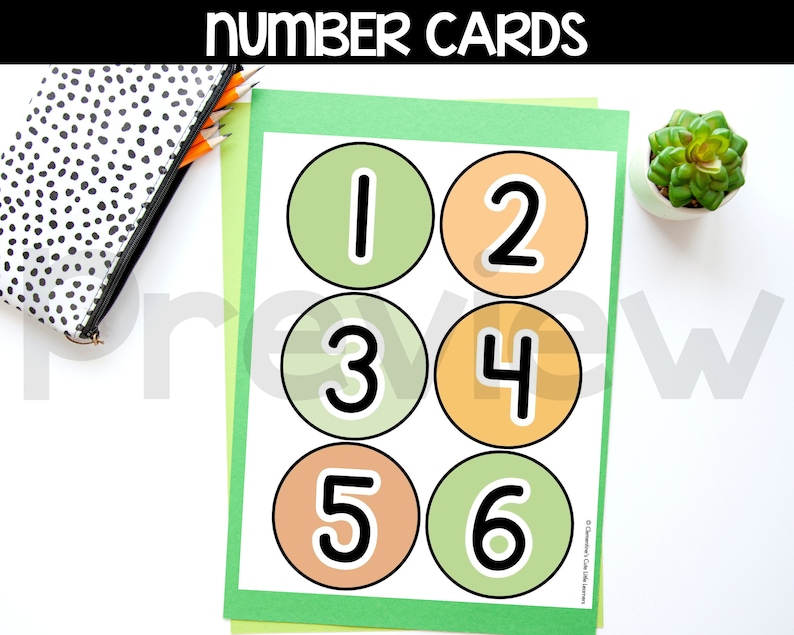 Camping Themed Number Posters for Bulletin Boards & Classroom - Etsy
