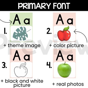 Alphabet Posters Jungle Safari Themed Primary, Cursive & Decorative ...