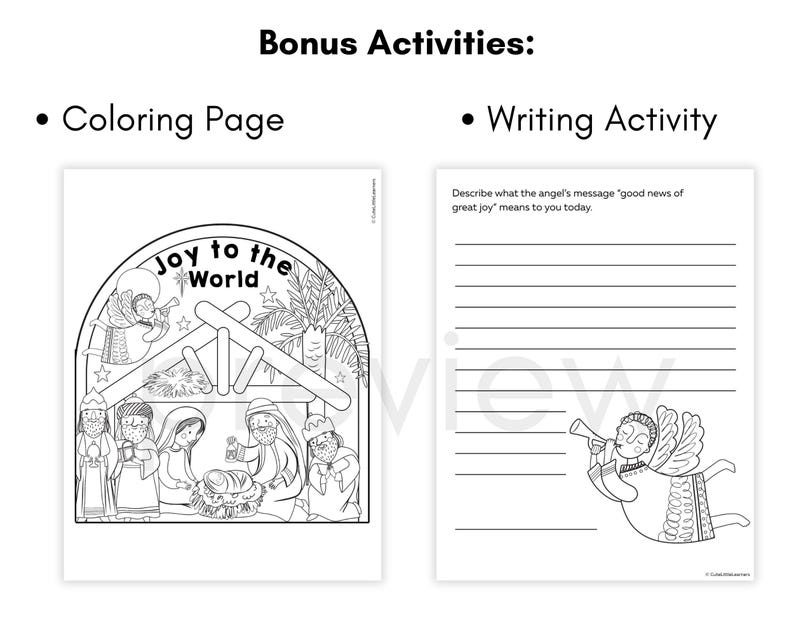 Printable Nativity Collaborative Poster – Christmas Classroom Coloring ...