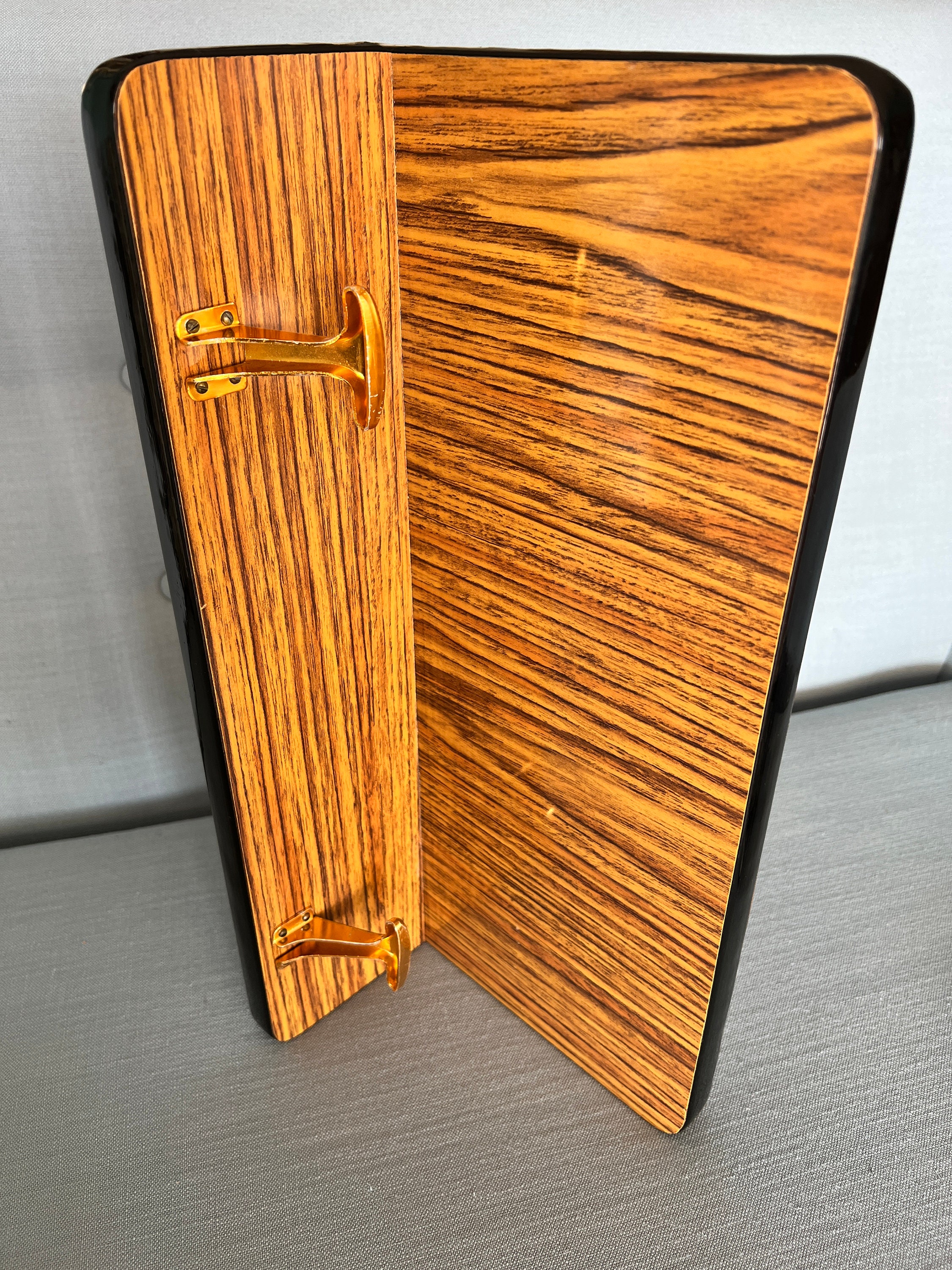 Vintage Mid Century Modern Coat Rack With Wooden Shelves - Handmade ...
