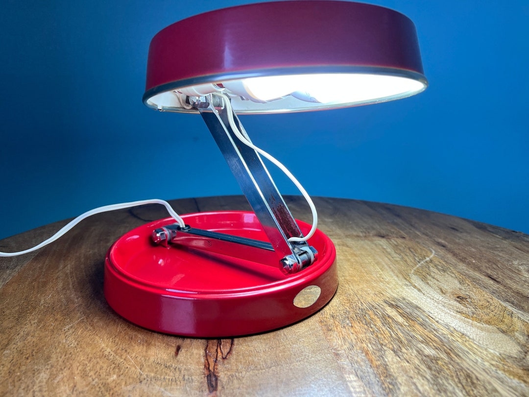 Vintage GEI Short Model 209 Burgundy/red Pendant Light 70s Spanish ...