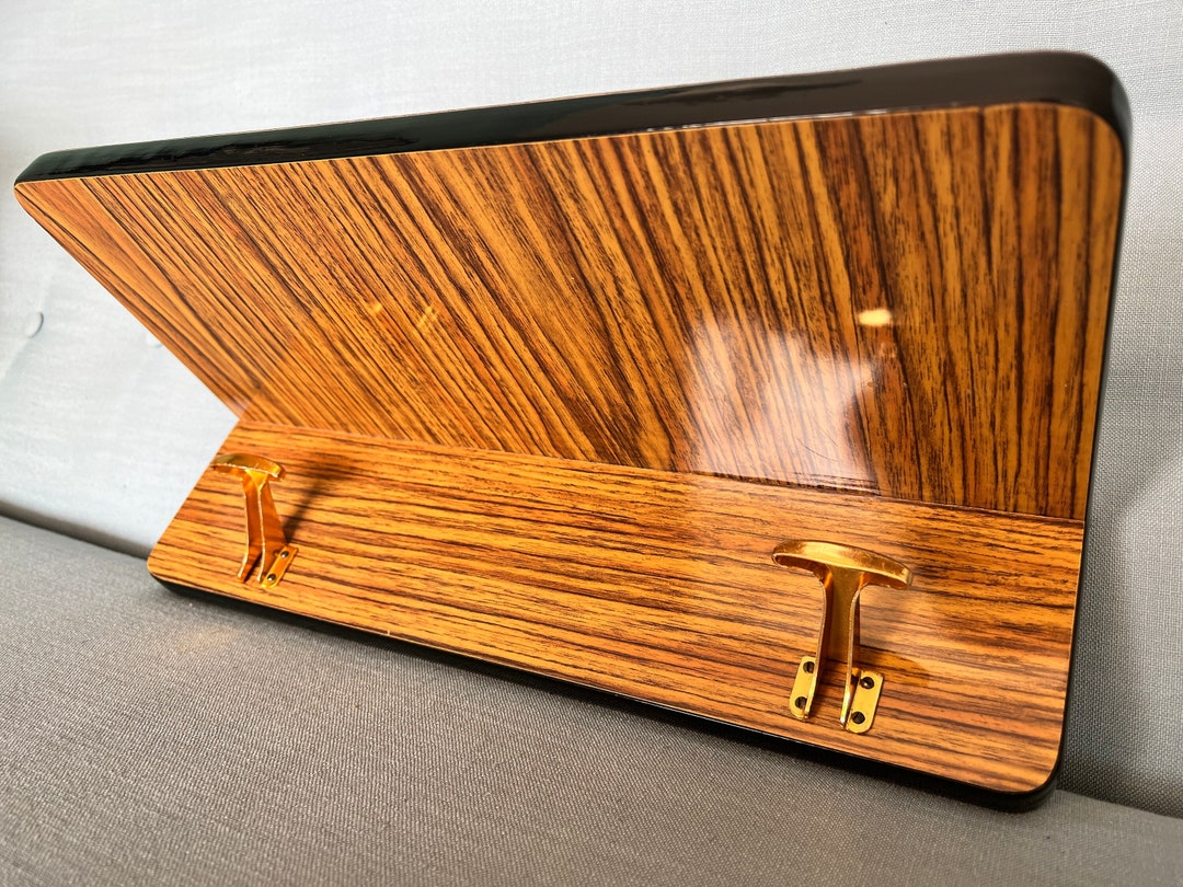 Vintage Mid Century Modern Coat Rack With Wooden Shelves - Handmade ...