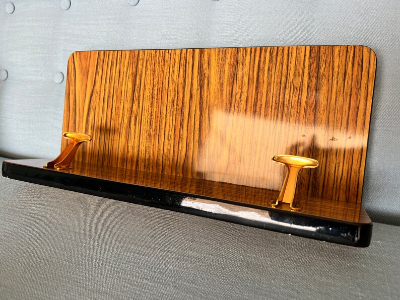 Vintage Mid Century Modern Coat Rack With Wooden Shelves - Handmade ...