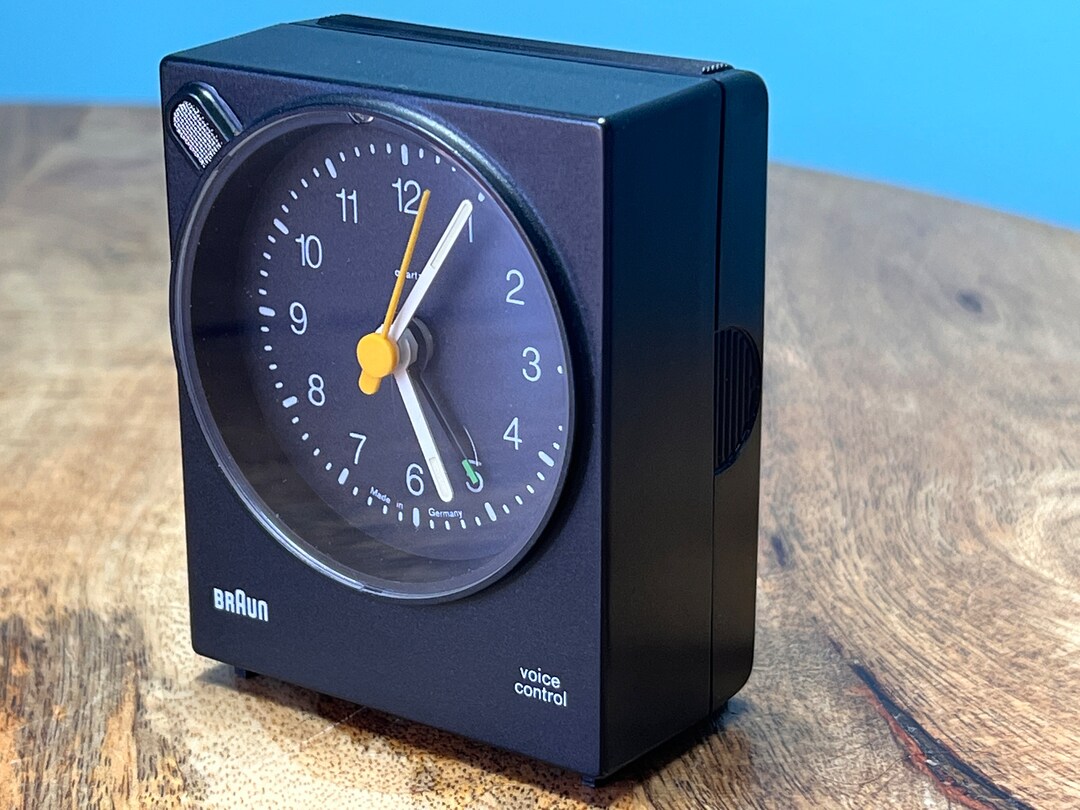 Vintage 1980s Braun Clock With Voice Control - Designed by Dietrich ...