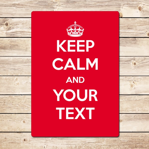 Keep Calm Sign - Etsy