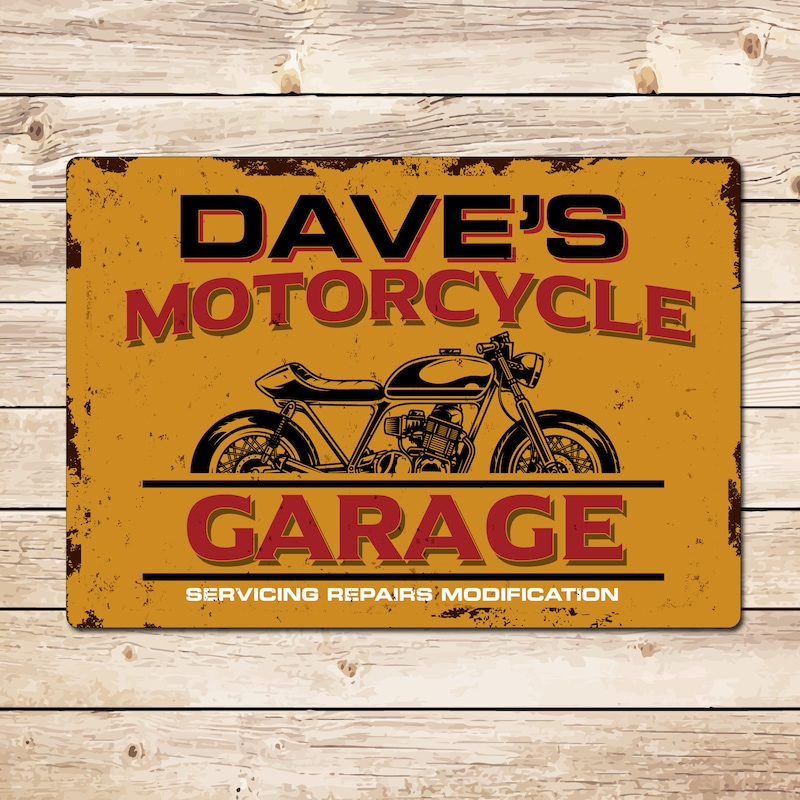 Motorcycle Sign - Etsy