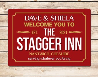 Stagger Inn Sign - Etsy UK