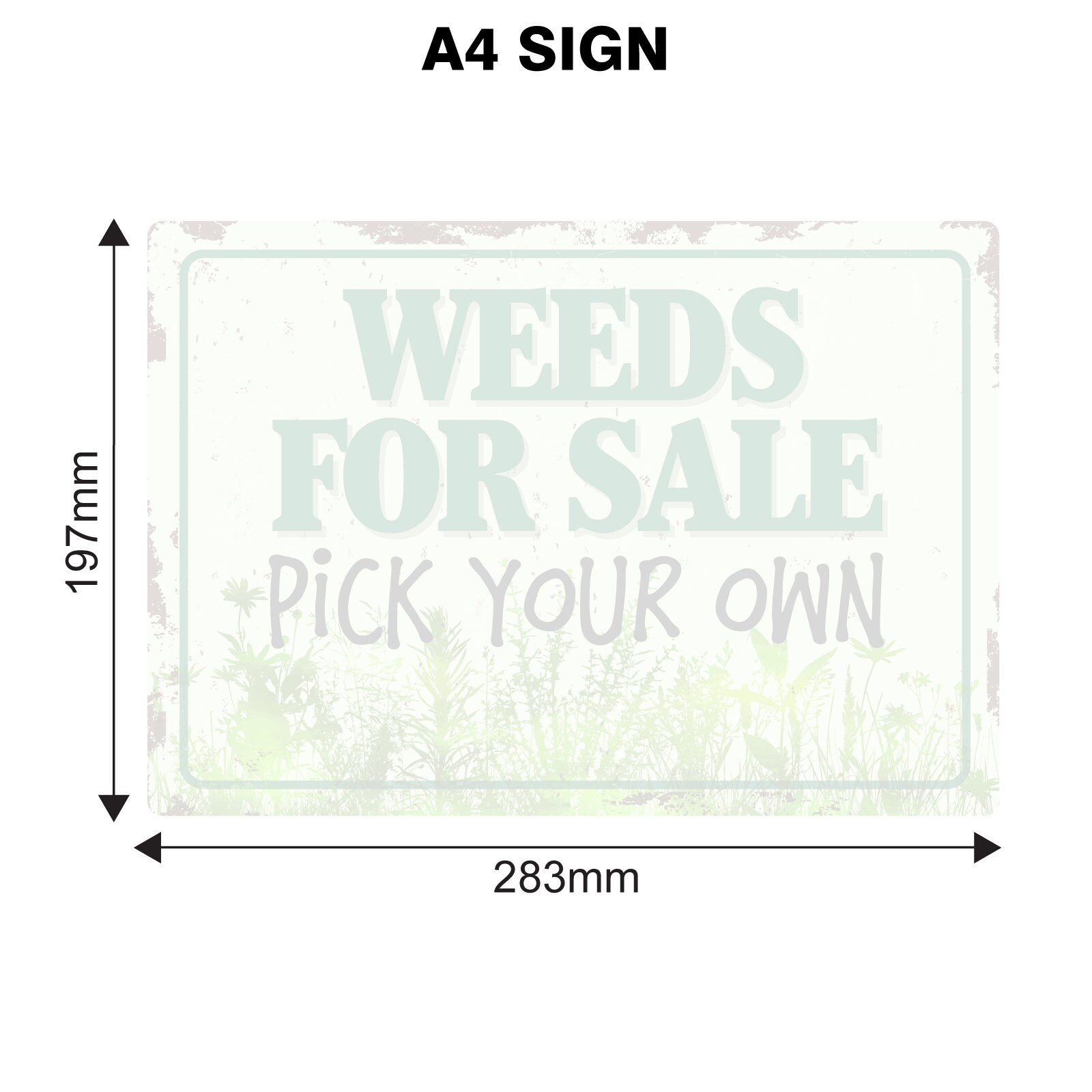 Weeds for Sale Funny Metal Garden Sign Garden Allotment Shed | Etsy