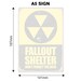 Fallout Shelter Funny Man Cave Sign, Game Room, Bar Garden Pub Shed ...