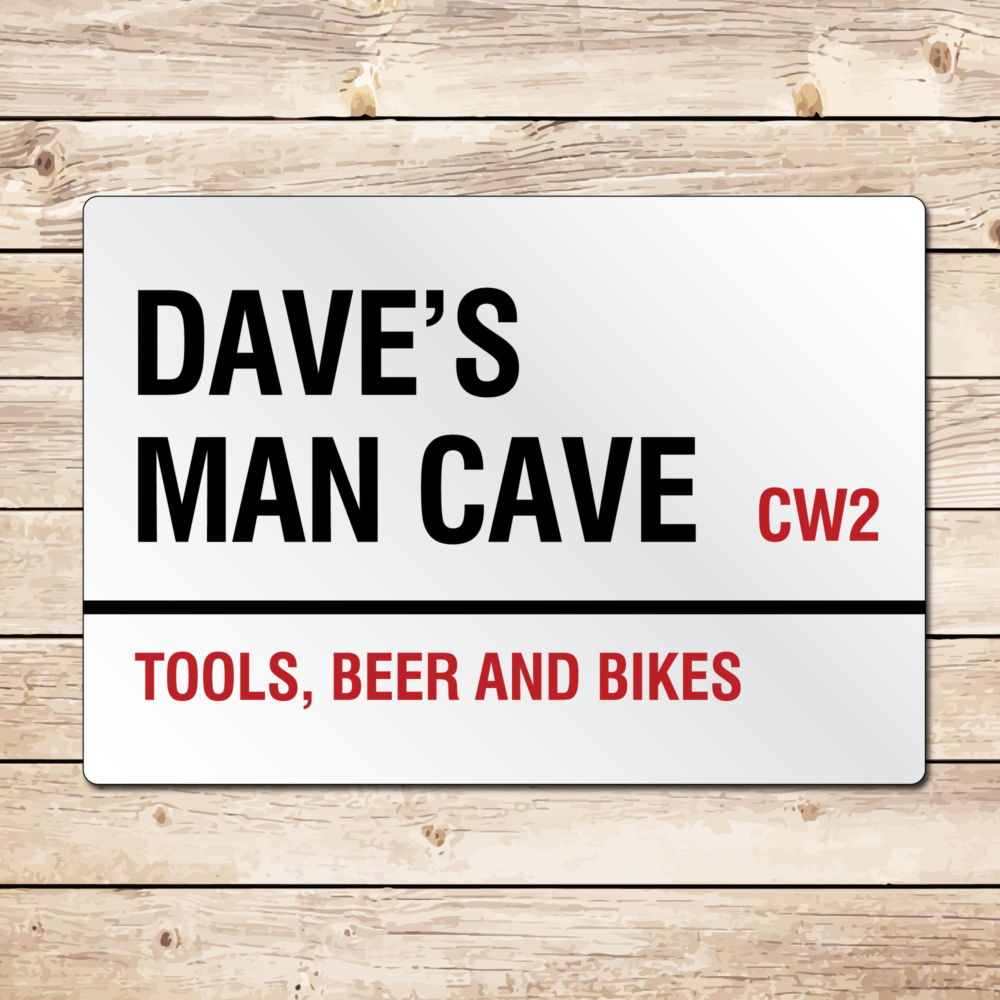 Personalised Man Cave Sign Street Sign Plaque Bar Office - Etsy UK