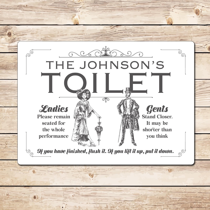 Funny Toilet Sign - Etsy UK