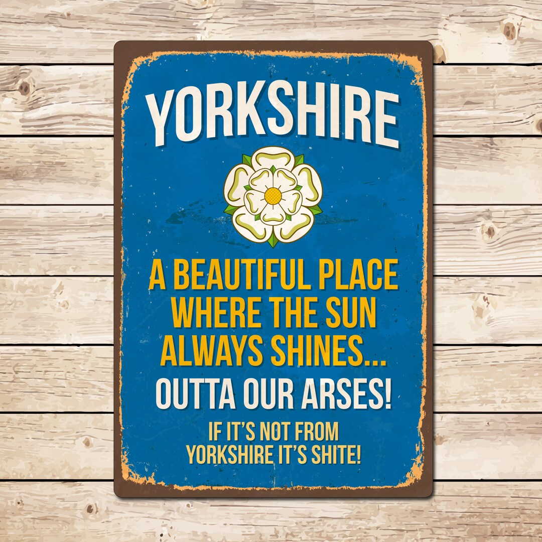 Funny Yorkshire Man Cave Metal Sign: Pub Beer Garden Decor - Etsy UK