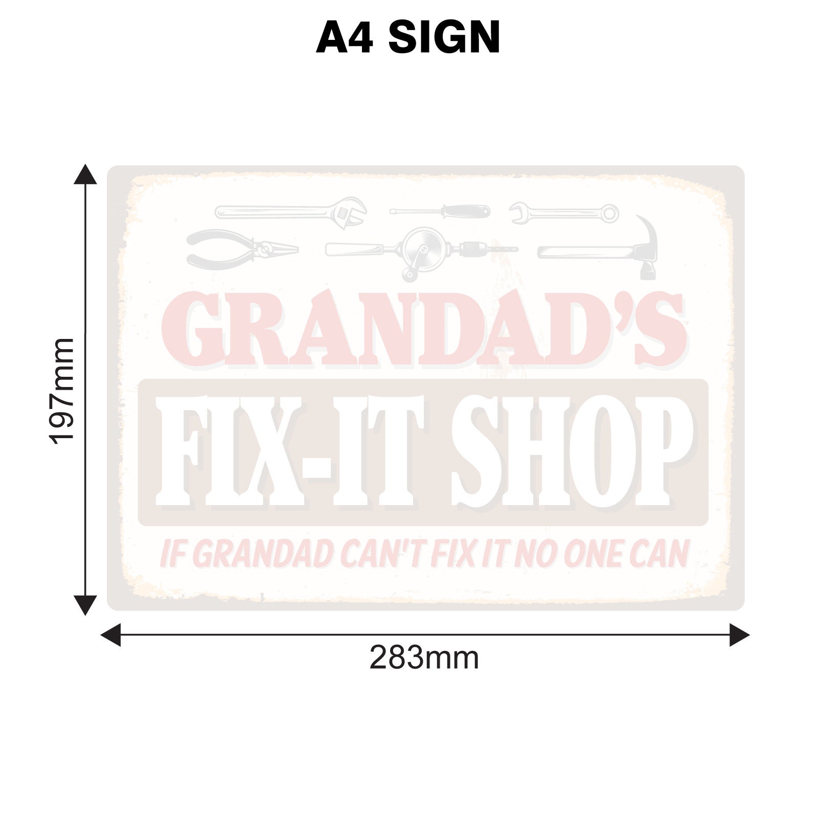 Signs Personalised Oak Wood Shed Sign Grandads Toy Repair Workstop Home ...