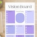 Vision Board Printable | Goal Setting Template (digital Download) - Etsy