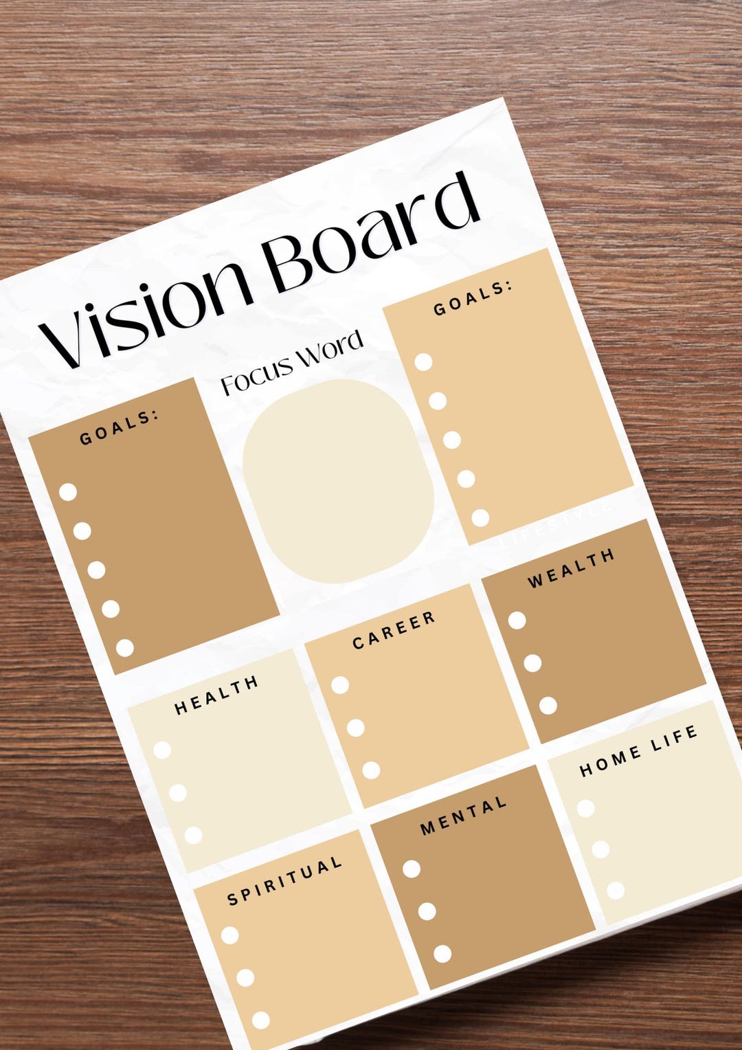 Digital Vision Board Template: Goal Planner for Personal Growth (PDF ...