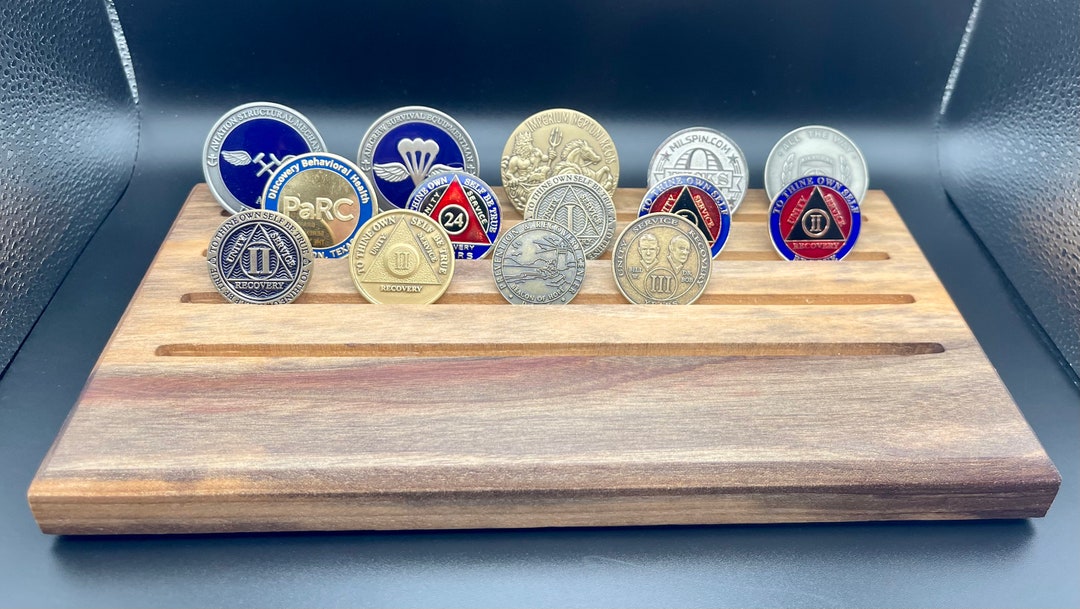 Personalized Challenge Coin / Chip Holder - Etsy