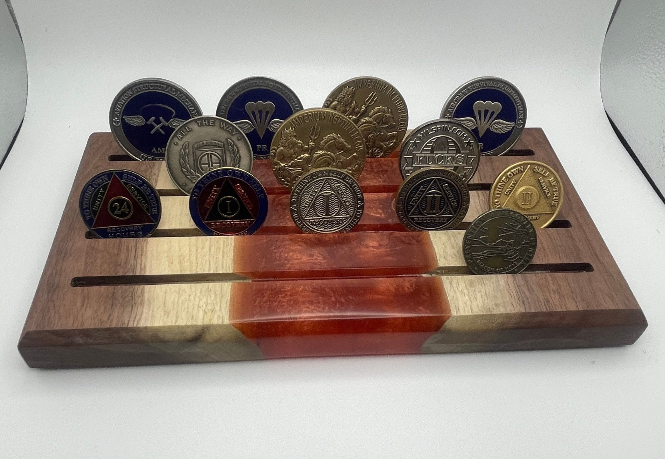 Personalized Challenge Coin / Chip Holder - Etsy