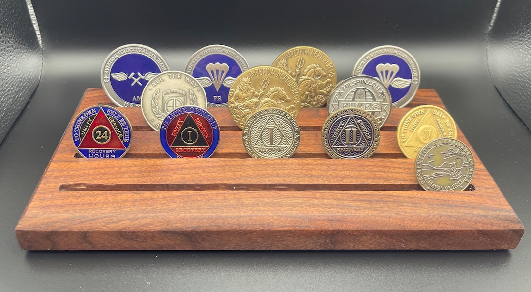 Personalized Challenge Coin / Chip Holder - Etsy