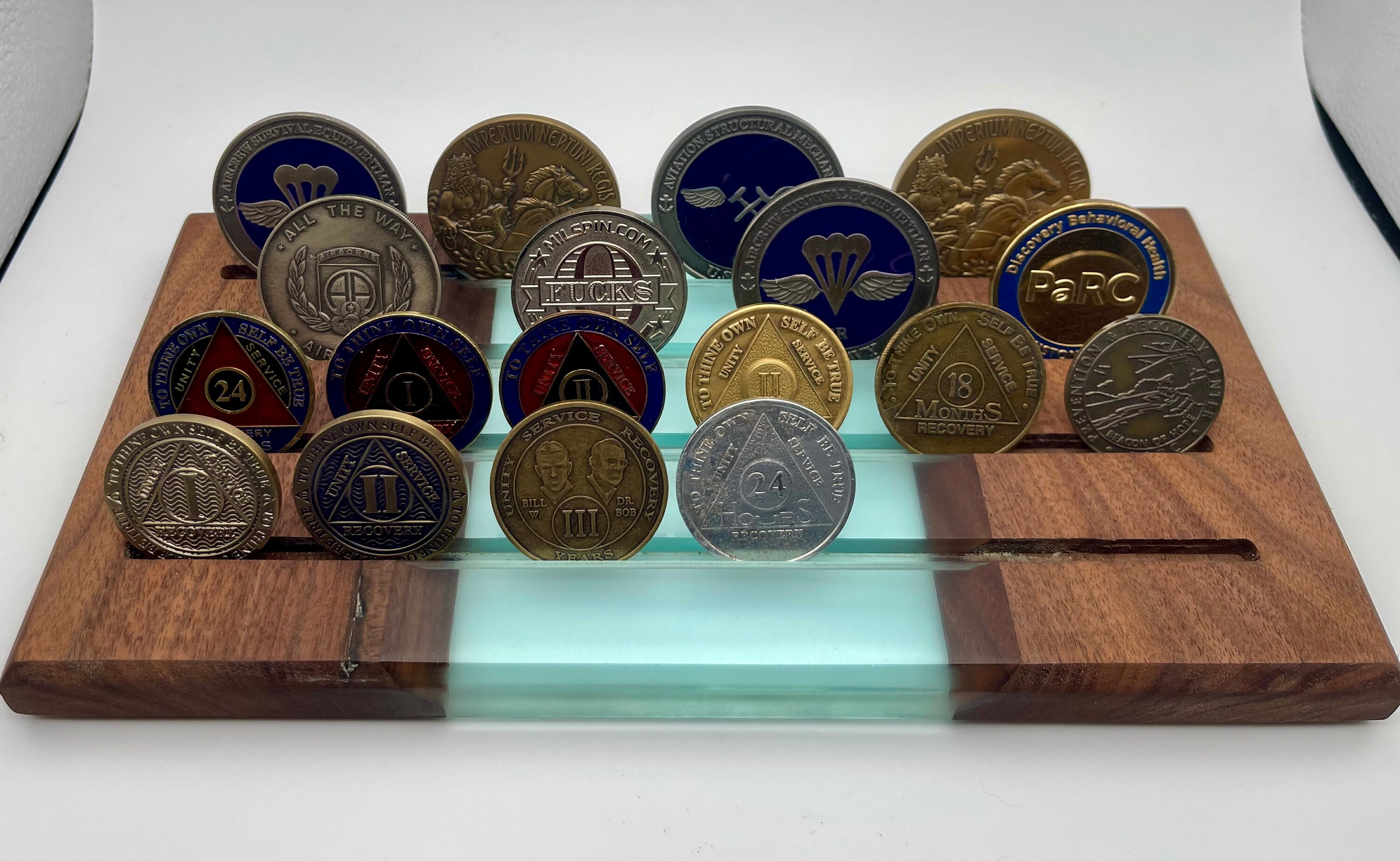 Personalized Challenge Coin / Chip Holder - Etsy