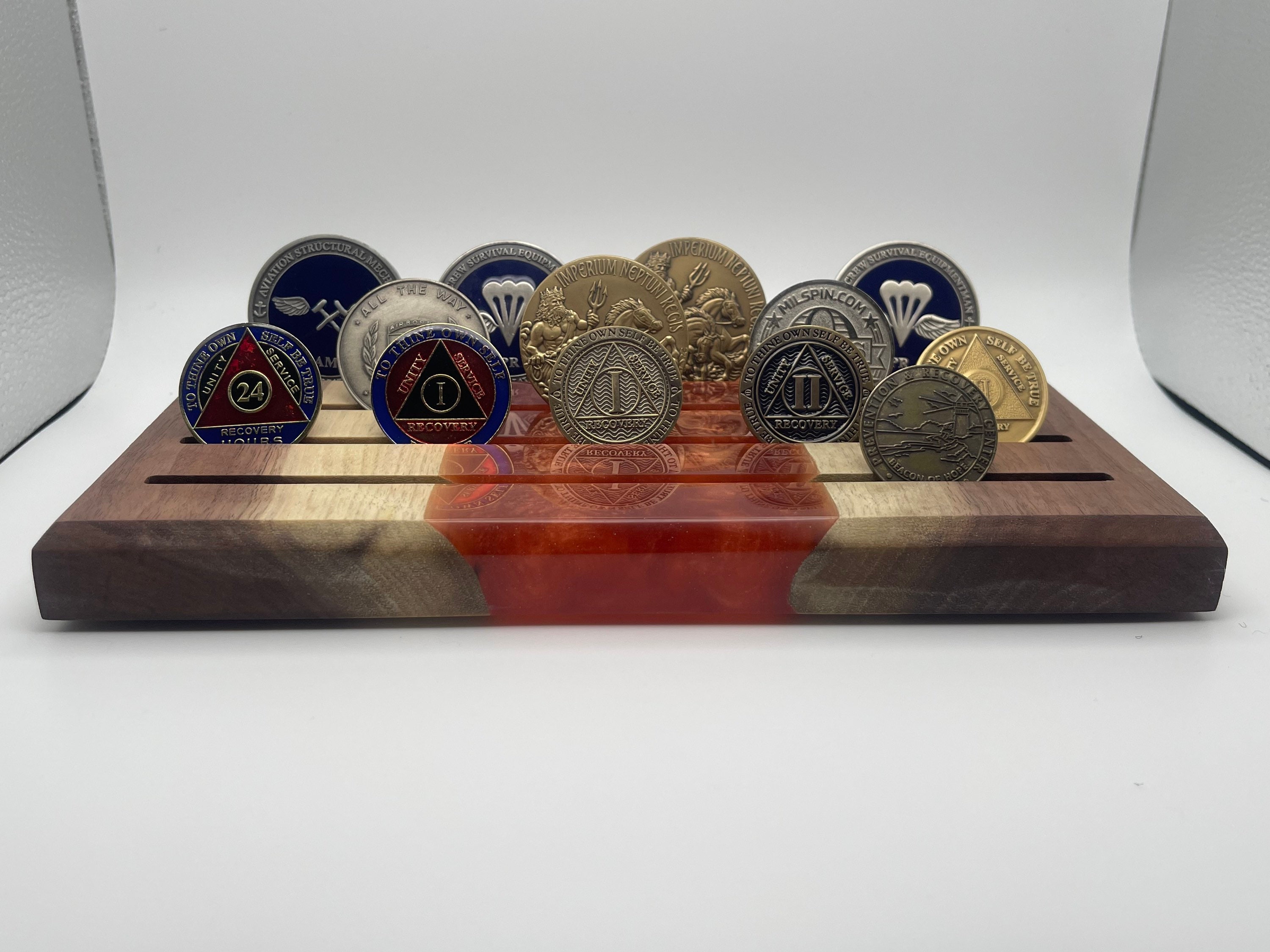 Personalized Challenge Coin / Chip Holder - Etsy