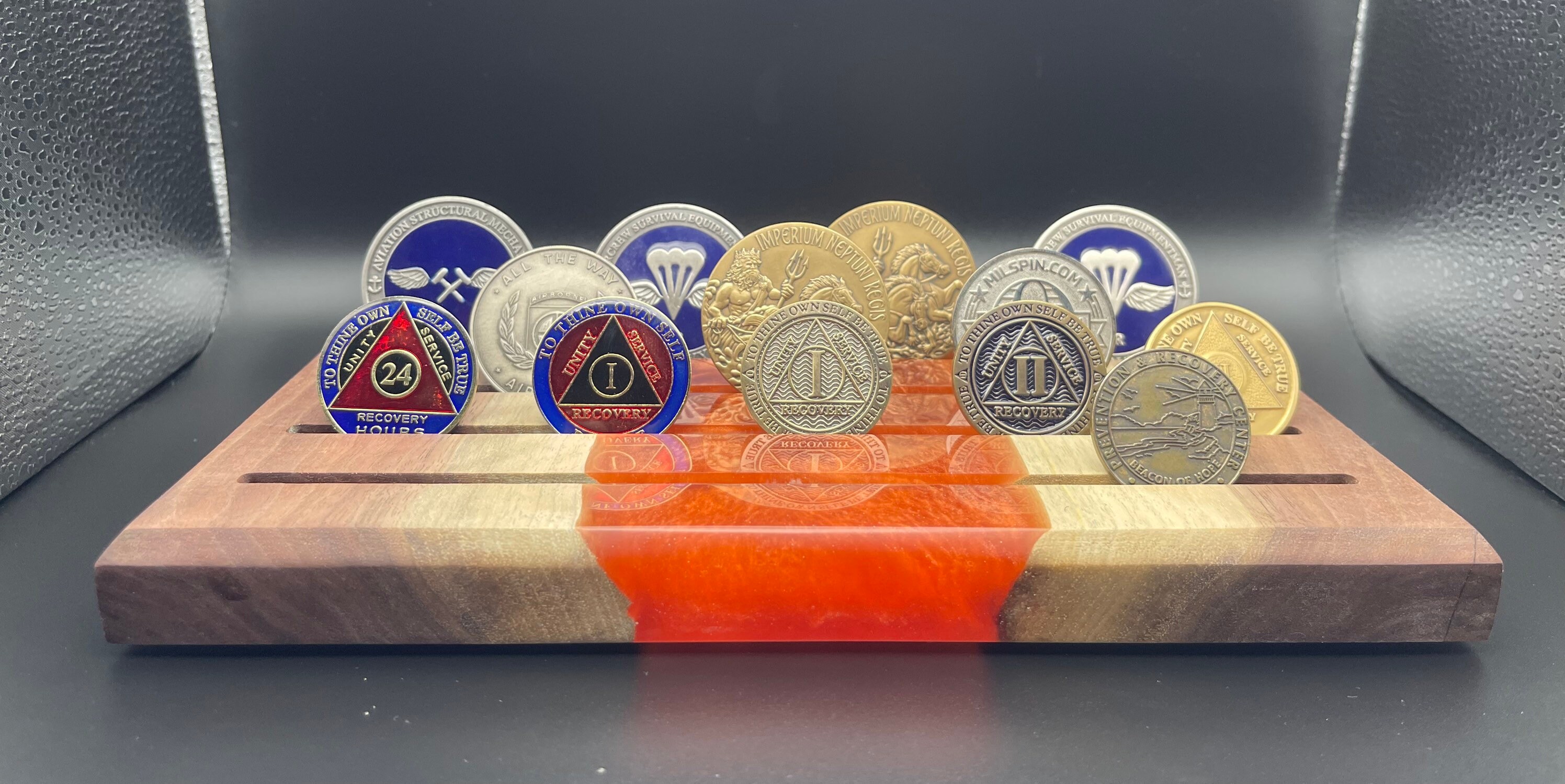 Personalized Challenge Coin / Chip Holder - Etsy