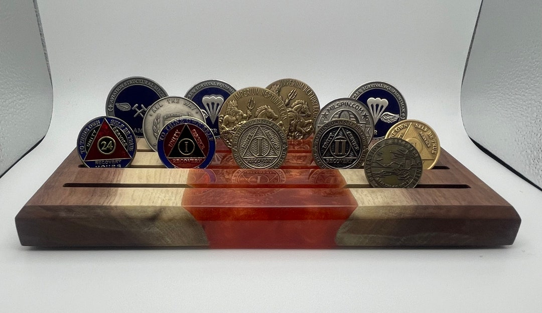 Personalized Challenge Coin / Chip Holder - Etsy