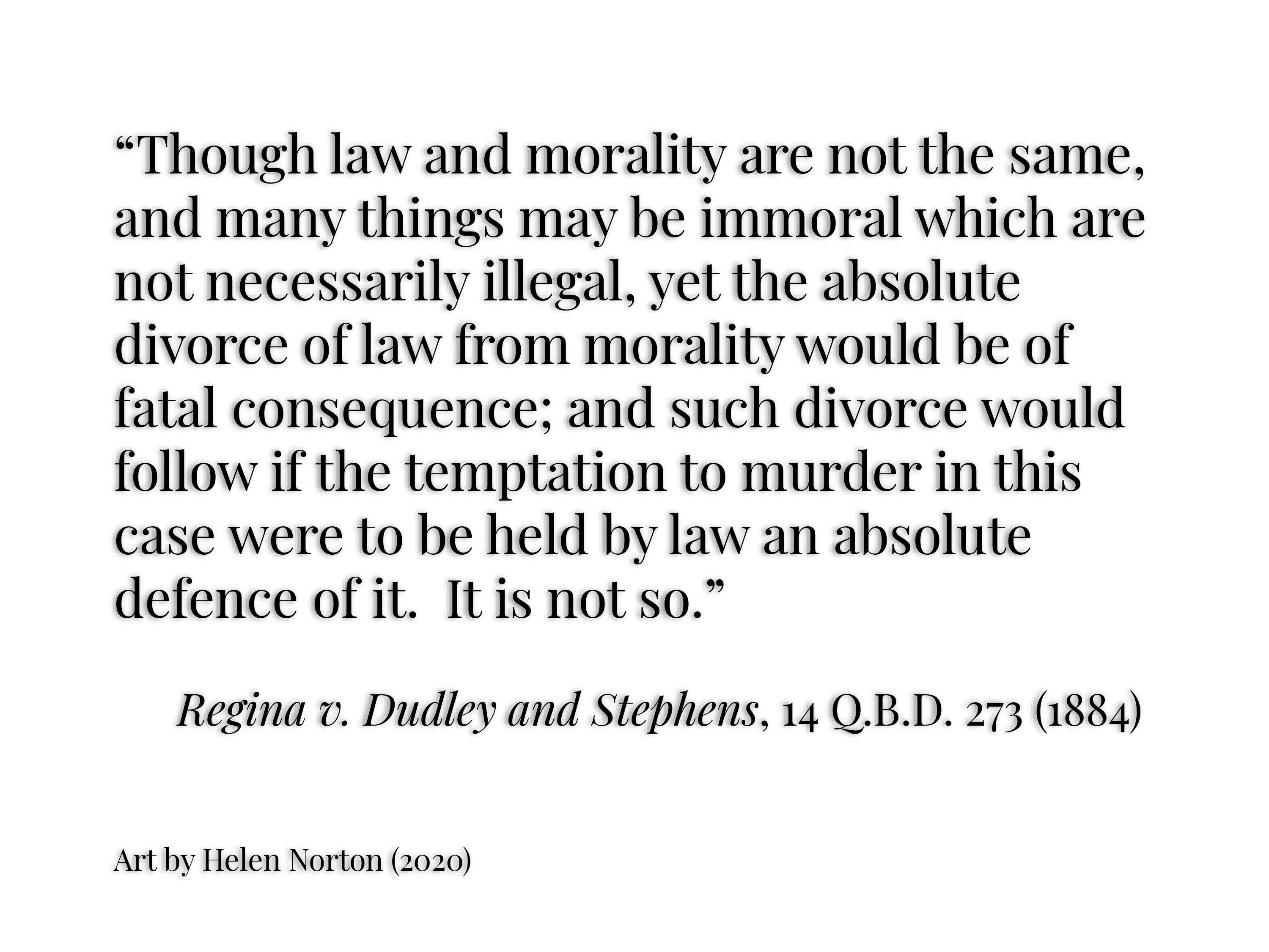 Regina V. Dudley and Stephens, 14 Q.B.D. 273 1884 - Etsy