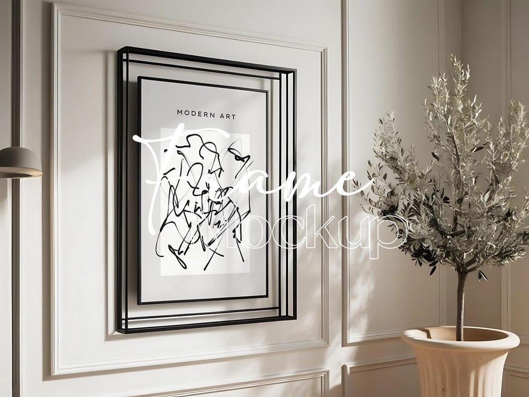 Classy Frame Mockup | PSD File | 1 Frame | Elegant Wall Art Display - Etsy