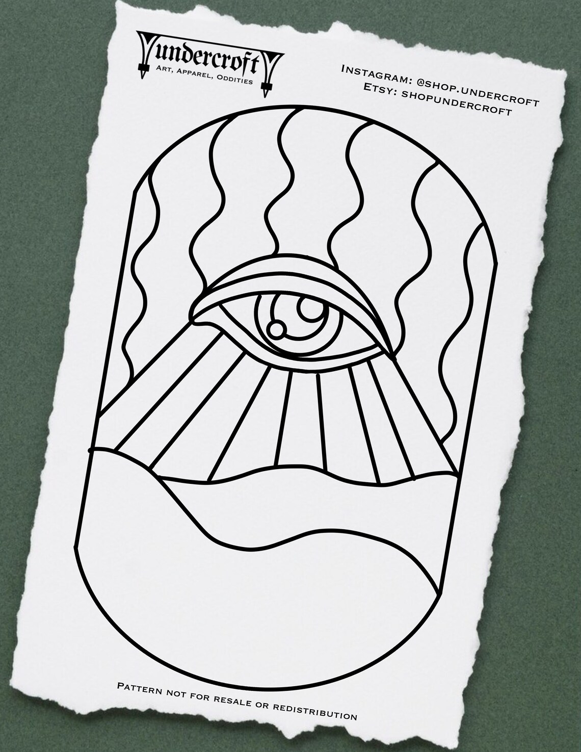 All Seeing Eye Stained Glass Pattern. PDF FILE. Digital Download - Etsy