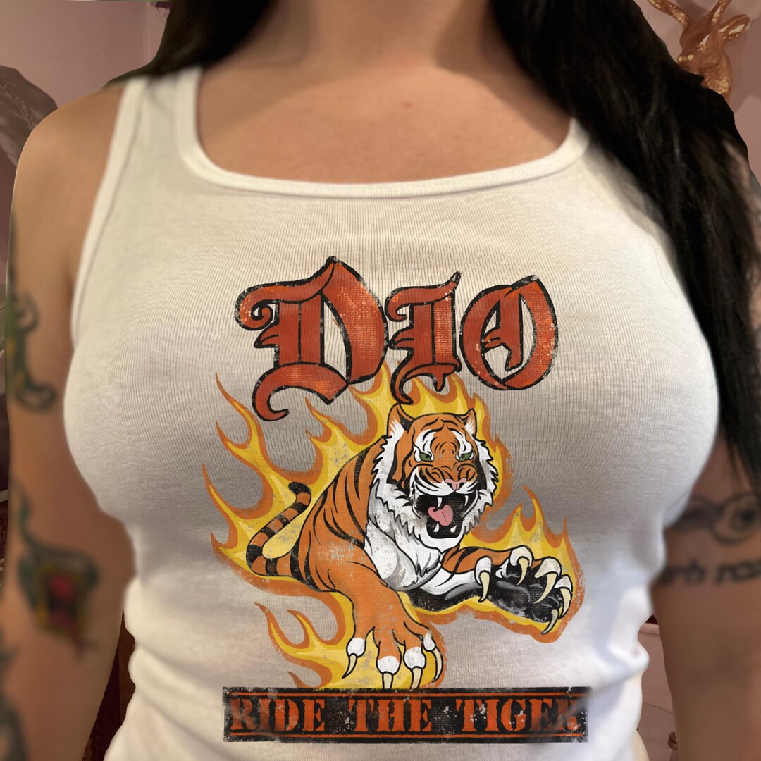DIO Ribbed Tank Top. Heavy Metal Streetwear. Punk Alt Biker Girl Style ...