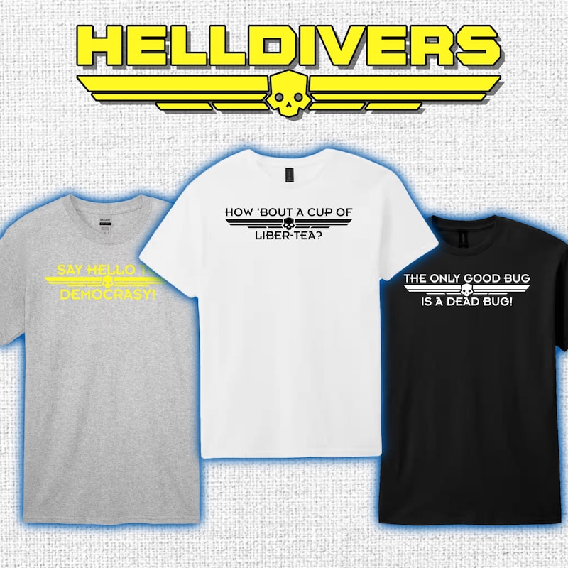 Helldivers Tshirts - Etsy