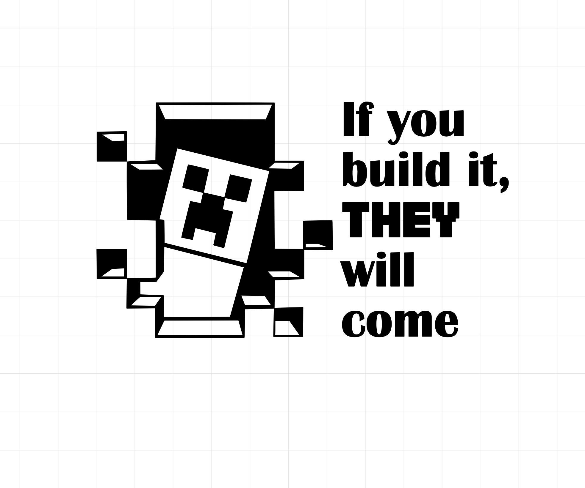 Minecraft Creeper Decal - Etsy